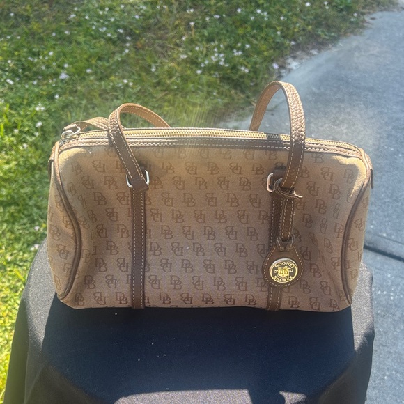 Dooney & Bourke | Bags | Dooney Bourke Brown Logo Satchel | Poshmark
